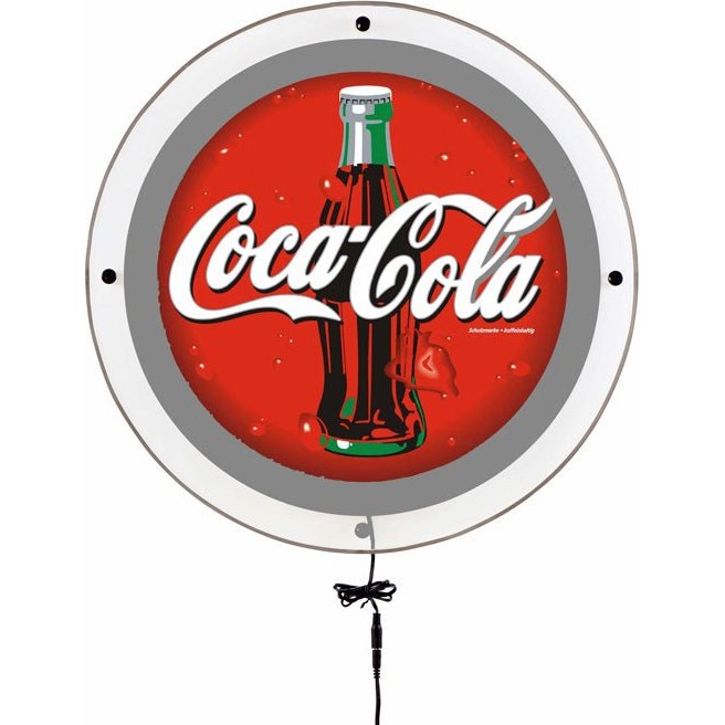 23" Circle Led Edge-lit Acrylic Standoff Sign Frame, Silver Edge | Braeside